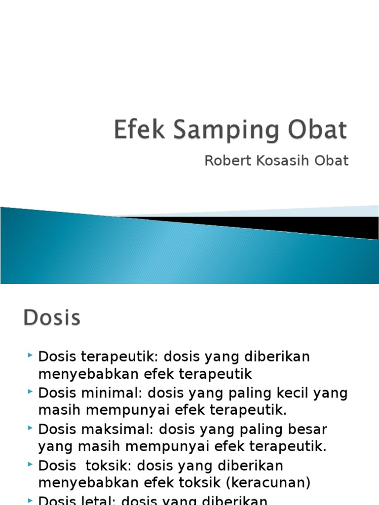 Efek Samping Obat | PDF | Pengembangan Diri