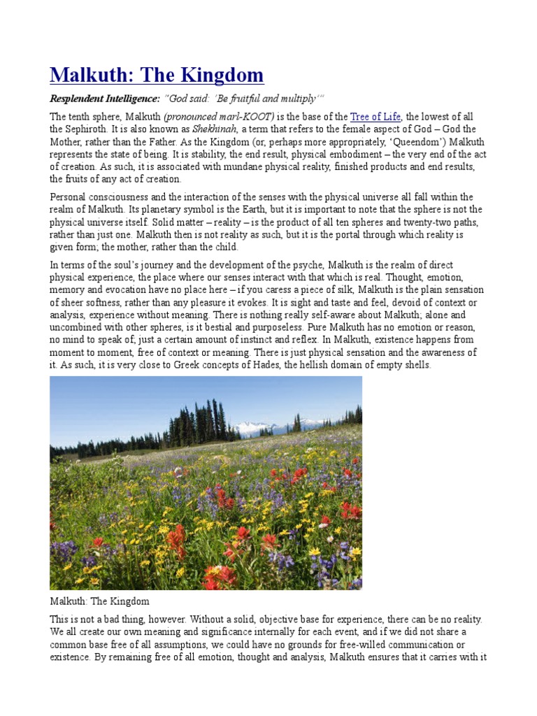 The Temple of Malkuth: A Detailed Examination of the Lowest Sephira on ...