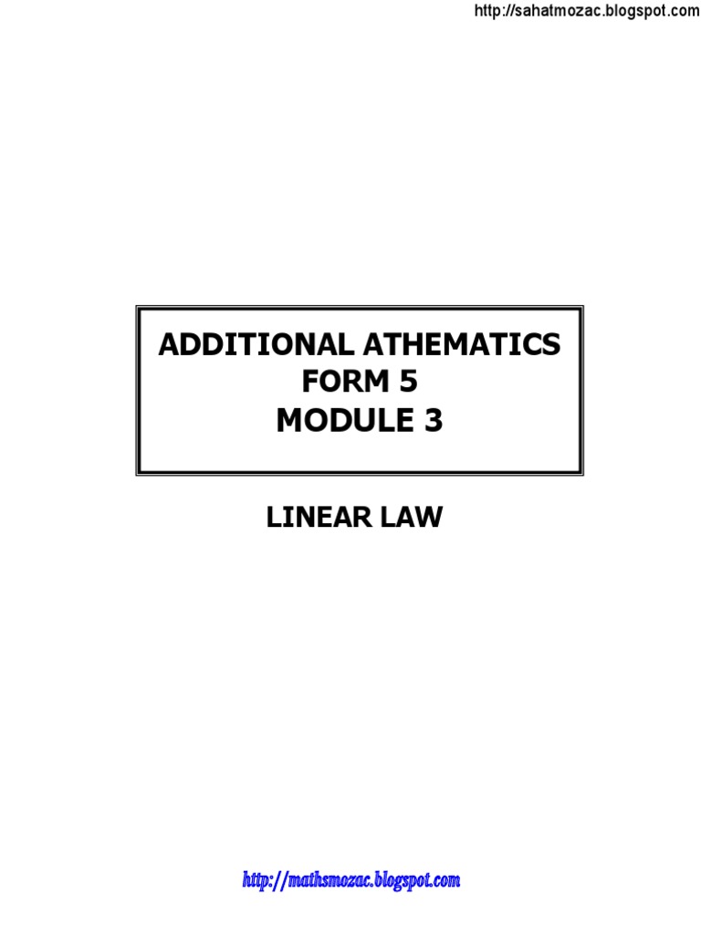 Linear Law | PDF