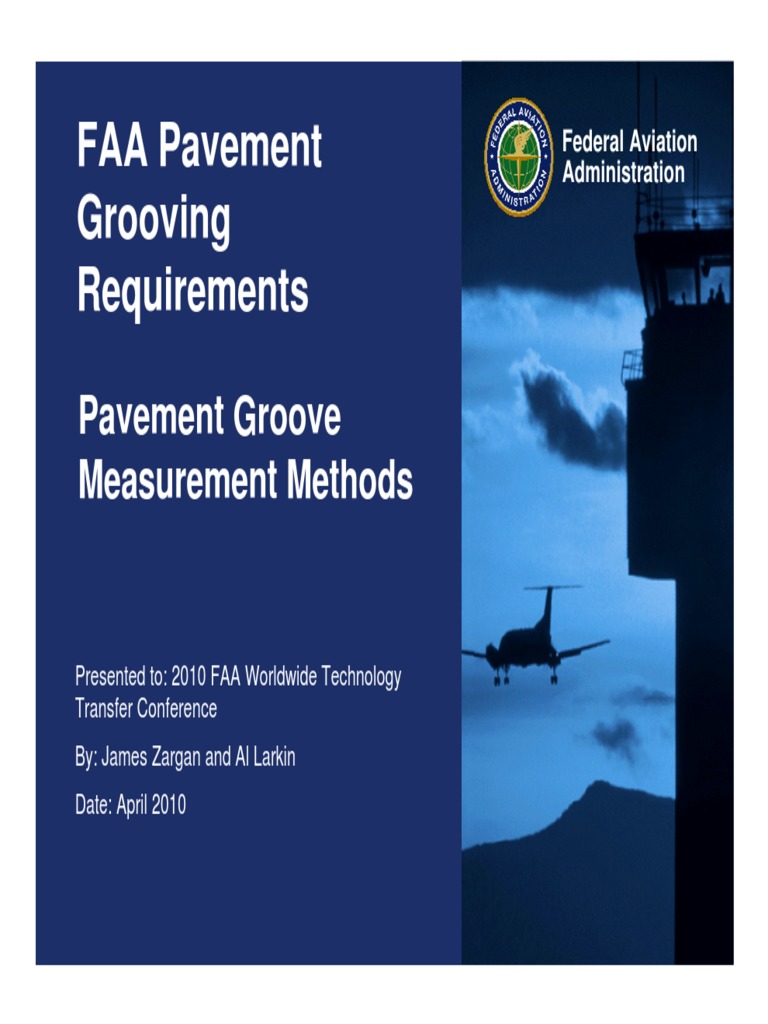 Larkin-FAA Pavement Grooving | PDF | Runway | Federal Aviation ...