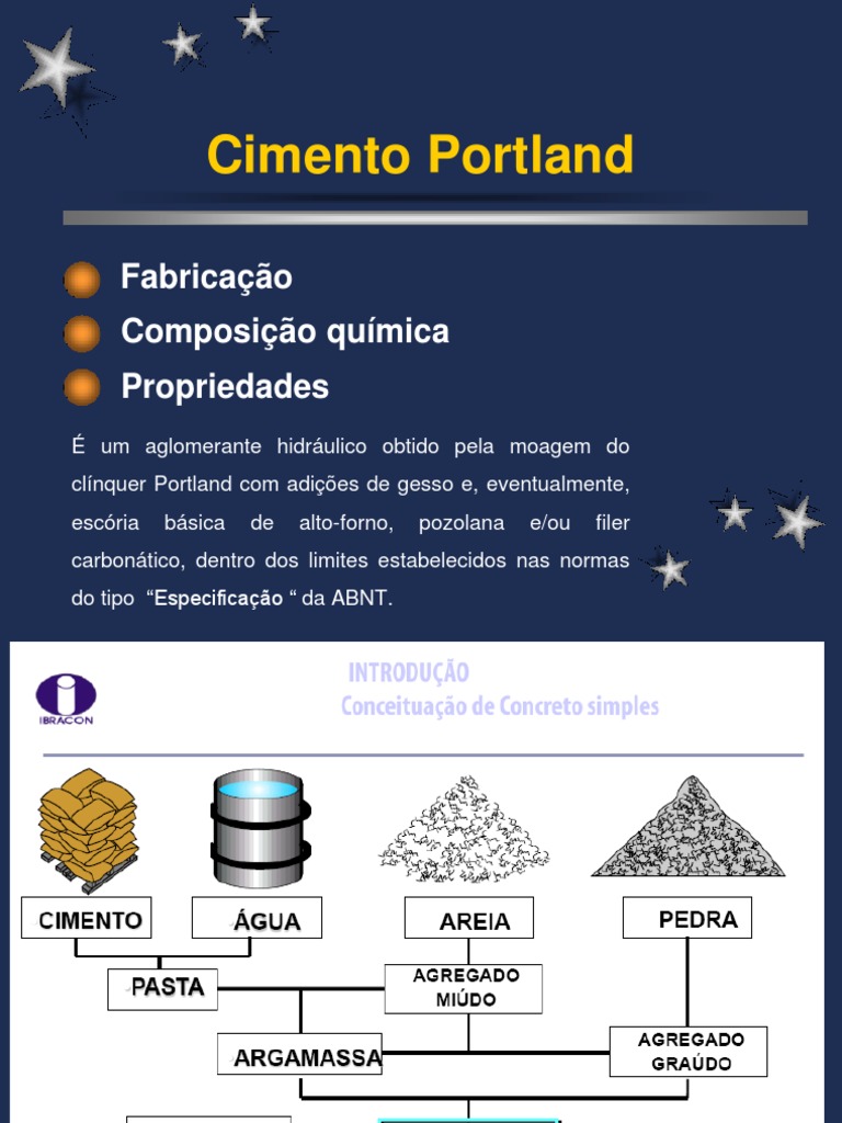 Aula 04 - Cimento | PDF | Cimento | Materiais artificiais