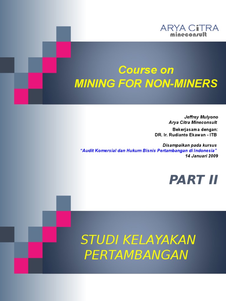 Mining Feasibility for Non-Experts | PDF | Feasibility Study | Mining