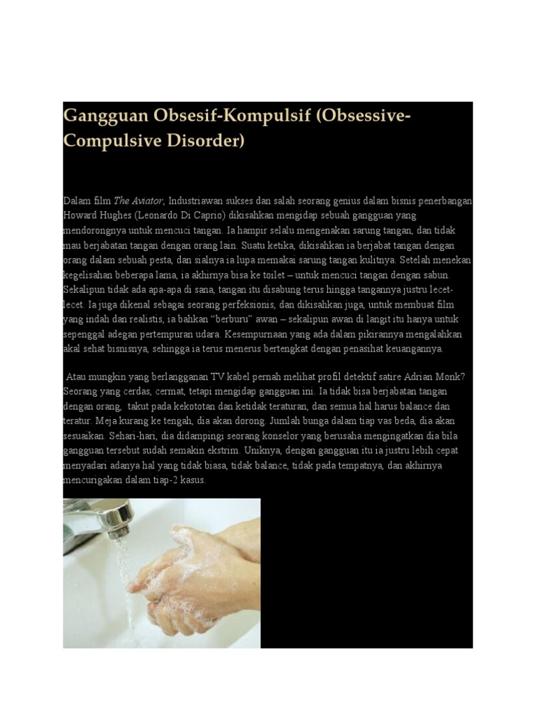 Ocd | PDF | Gangguan Obsesif–Kompulsif | Terapi Perilaku Kognitif