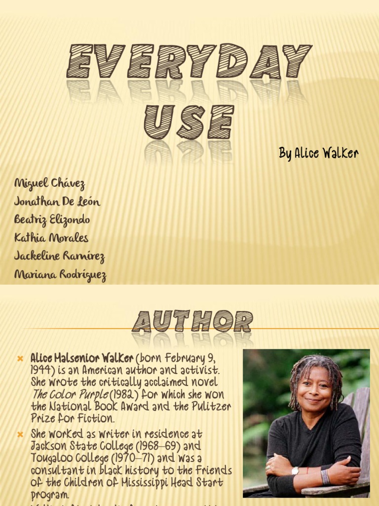 Everyday Use Pdf – Alice Walker Example – KUFI