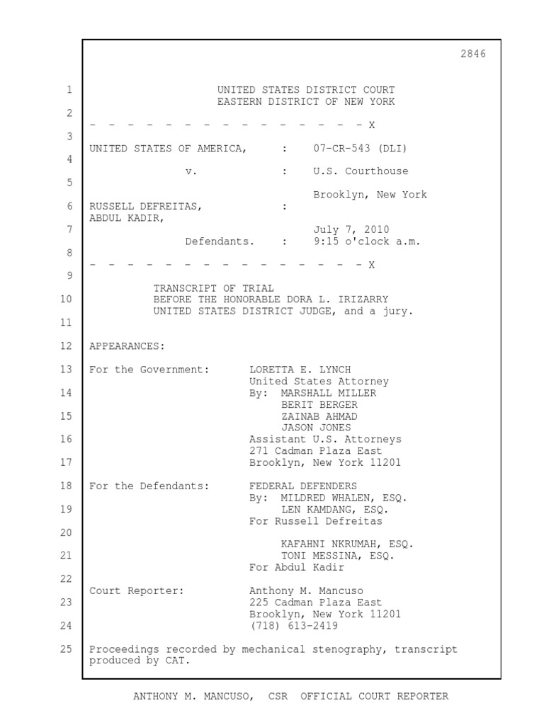 (English) Transcript of Trial - United States of America V Russell ...