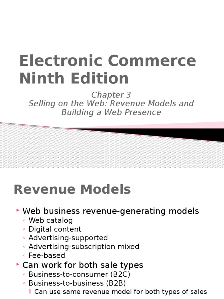 Chapter 3 - Selling On The Web | PDF | E Commerce | Usability