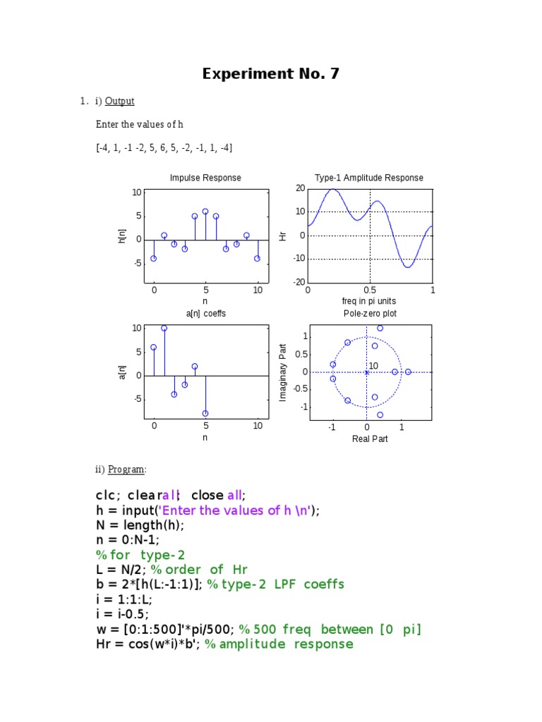 Solutions of Matlab | PDF | Telecommunications Engineering | Filtration