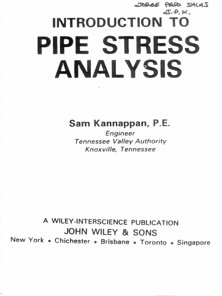 Introduction To Pipe Stress Analysis | PDF