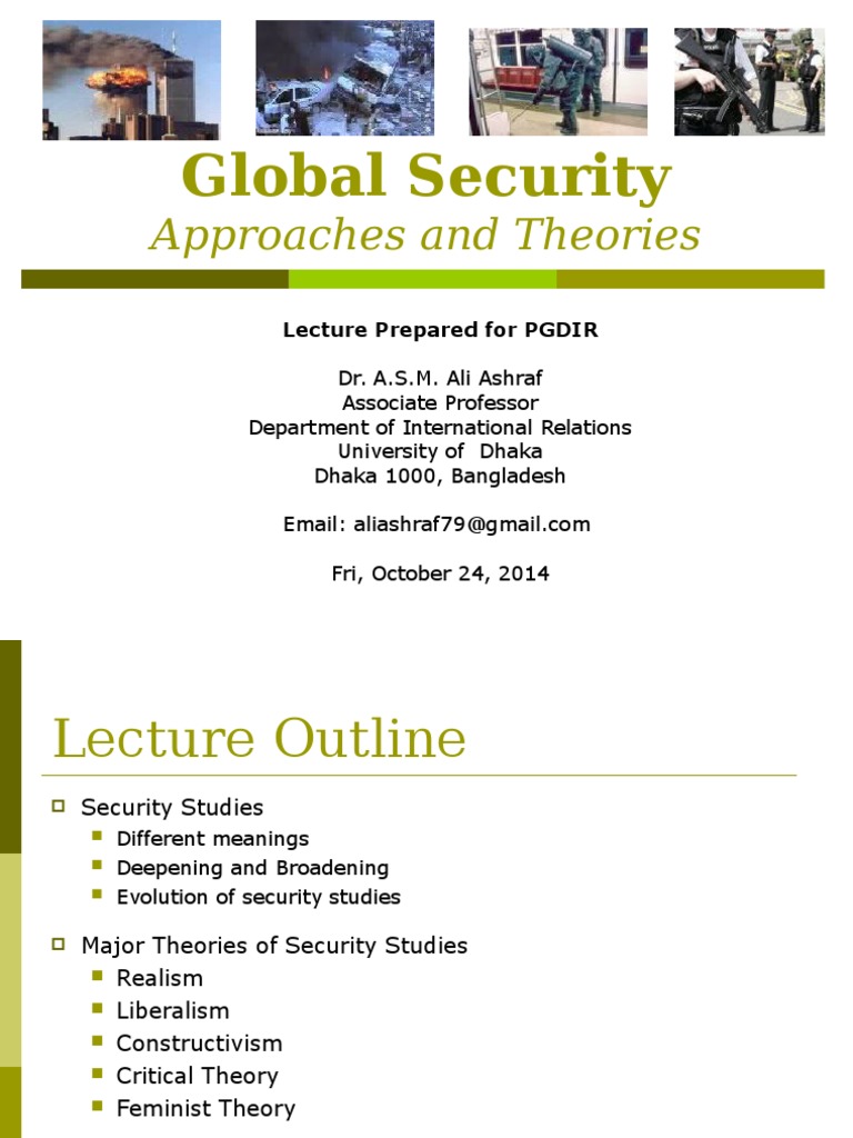 Security Studies - Key Approaches and Theories | PDF | Feminism ...