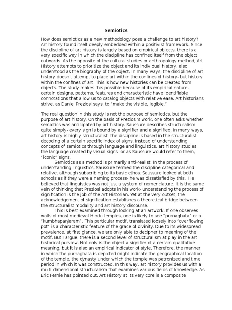Structuralism | PDF | Art History | Semiotics Structuralism | PDF | Art History | Semiotics