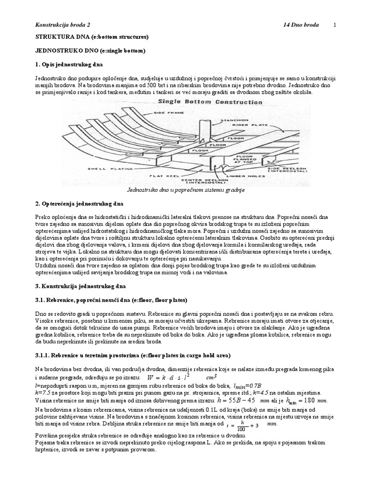 Dvo Dno - Konstrukcija Broda | PDF