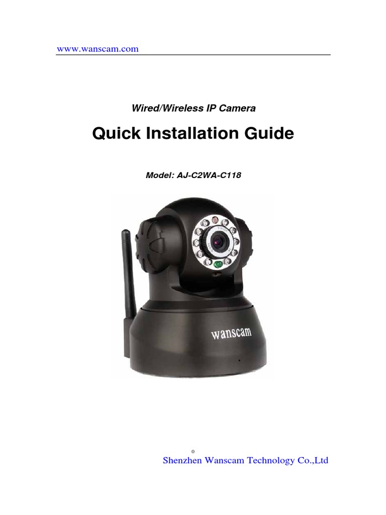 Wanscam Quick Setup Guide of IP Camera 12-03-15 | PDF | Ip Address ...