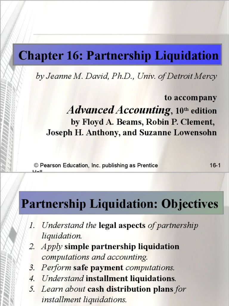 Partnership Liquidation | PDF | Partnership | Liquidation
