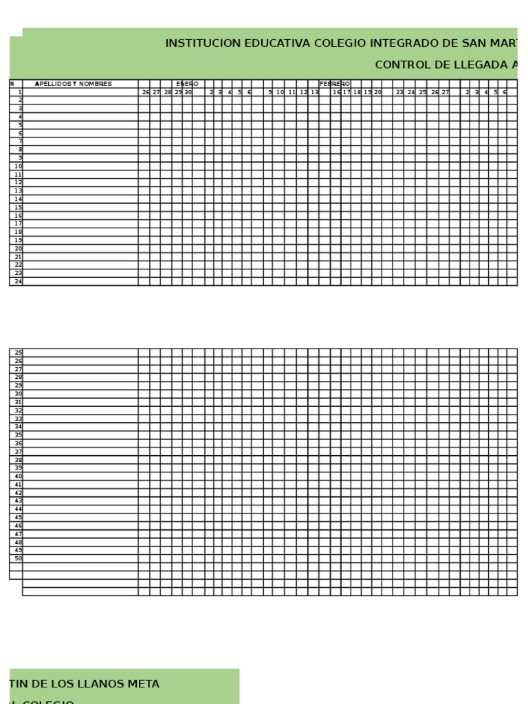 Formato Control de Llegadas Tarde | PDF