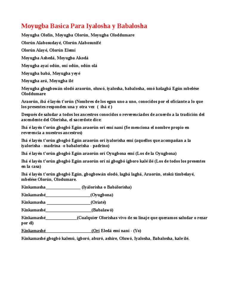 Moyugba Basica | PDF