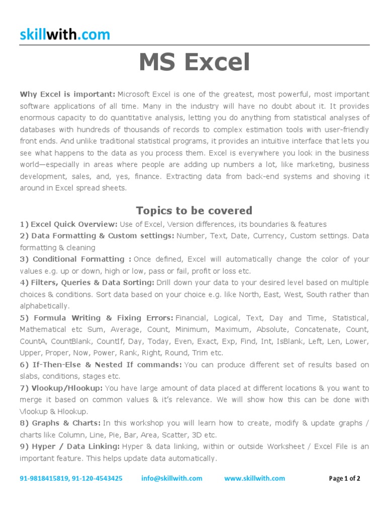 training-topics-ms-excel-pdf-microsoft-excel-statistics