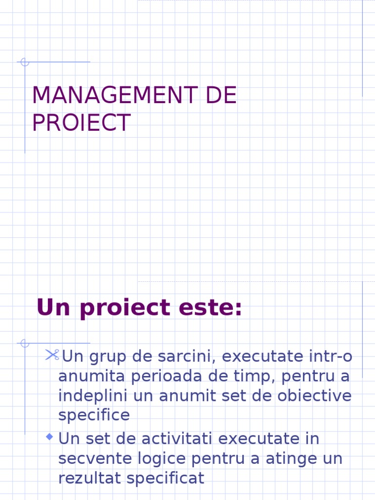 Management de Proiect | PDF