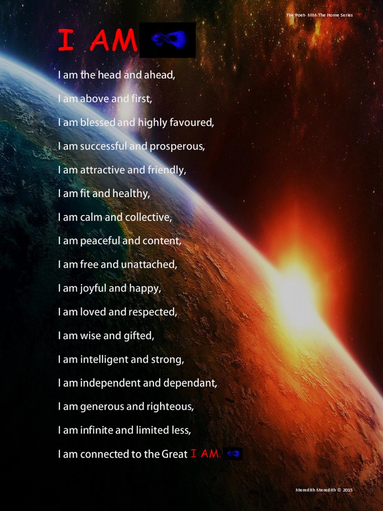 Positive Affirmations Poem | PDF