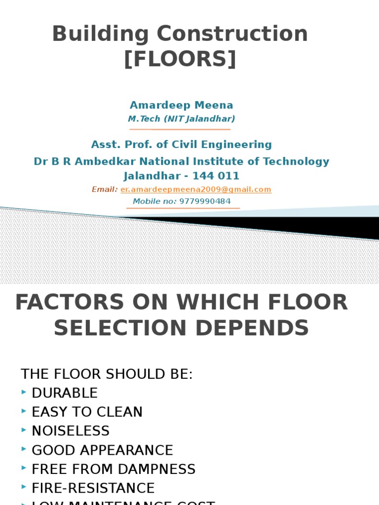 Types of Flooring in Construction | PDF | Flooring | Concrete