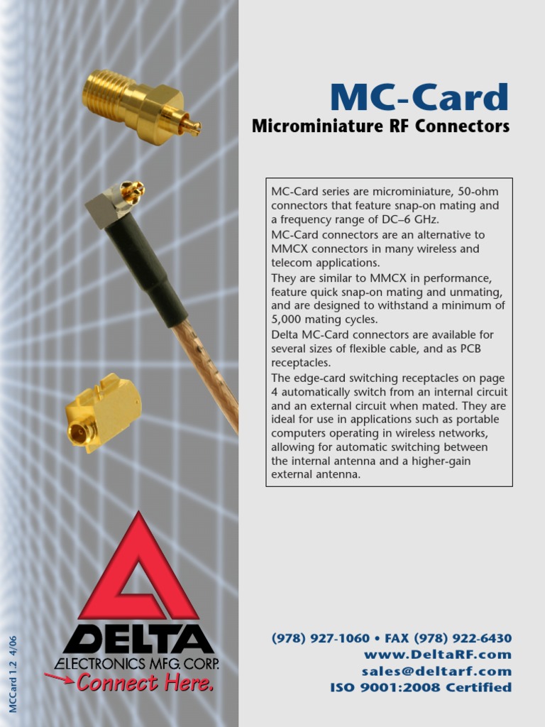 MC-Card: Connect Here | Electrical Connector | Electrical Engineering