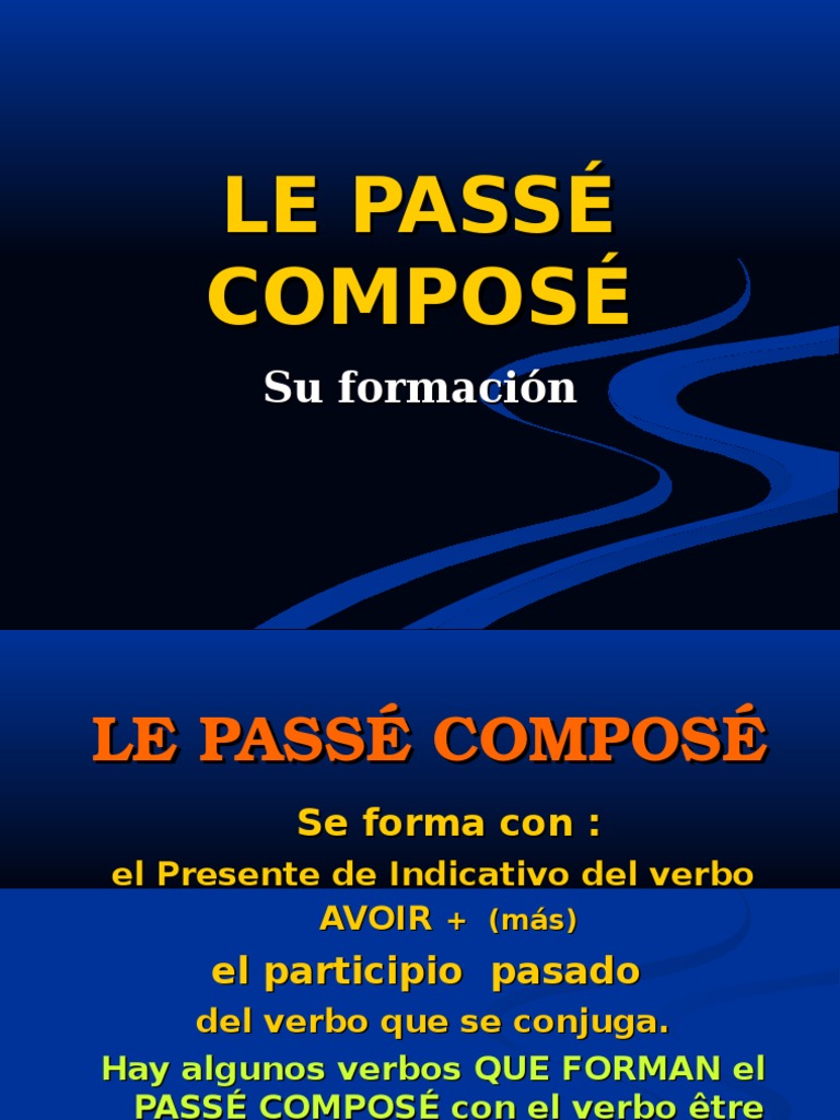Le Passe Compose | PDF | Verbo | Estilo (ficción)