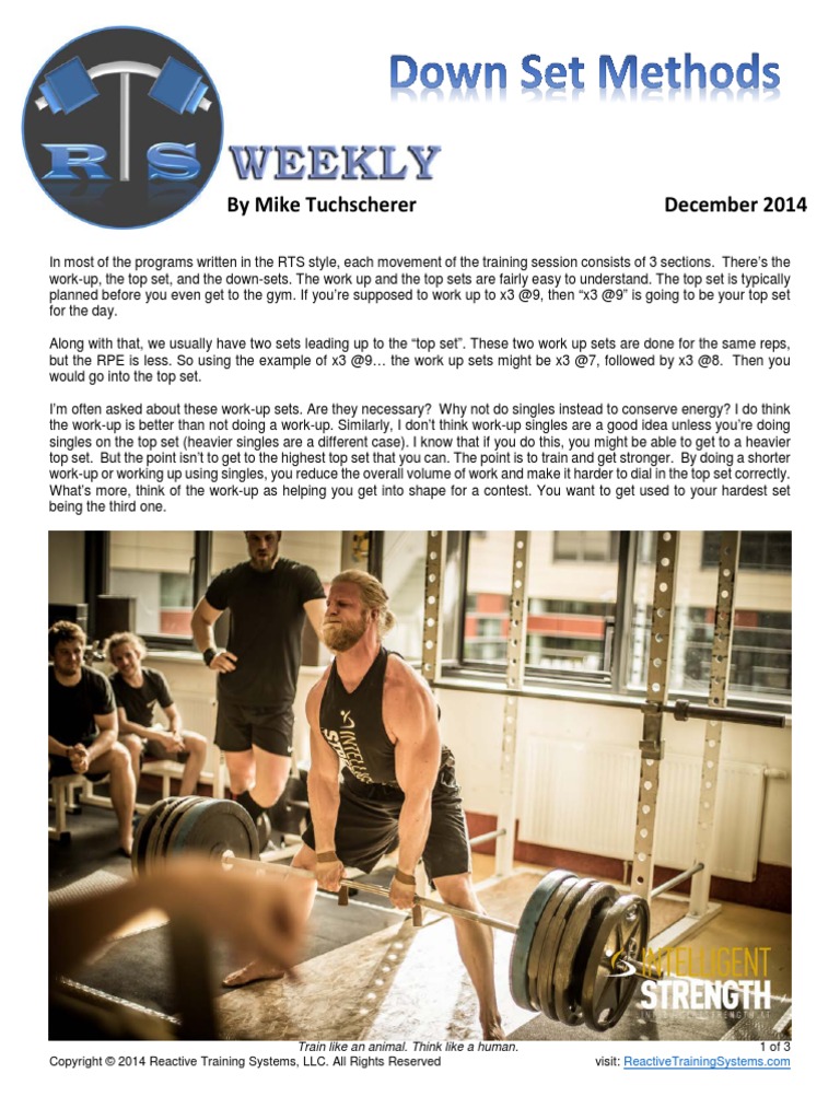 Downset Tuchscherer Dec14 | PDF | Strength Training