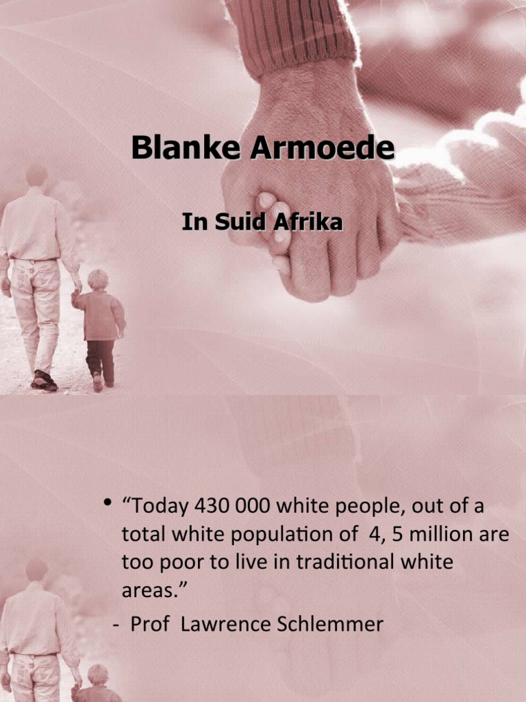 Blanke Armoede in Suid-Afrika | PDF