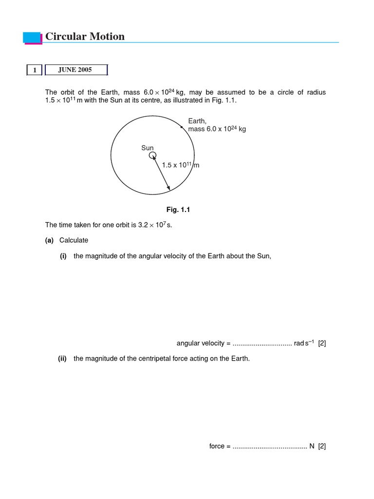 Circular Motion | PDF | Speed | Acceleration