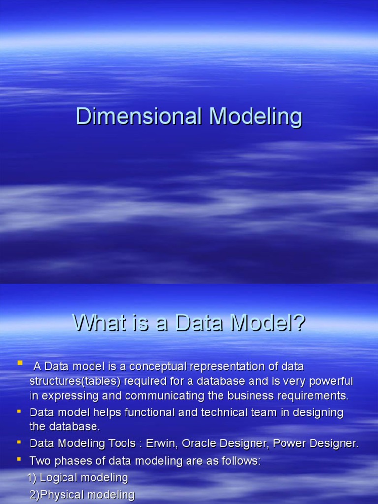 Dimensional Modeling Guide | PDF