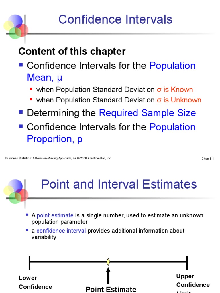 Confidence Intervals: Content of This Chapter | PDF | Confidence Interval | Normal Distribution