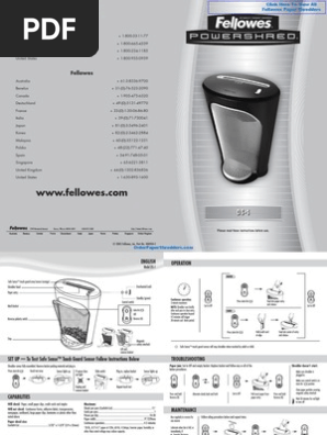Fellowes 99ci Shredder Parts Diagram | Reviewmotors.co