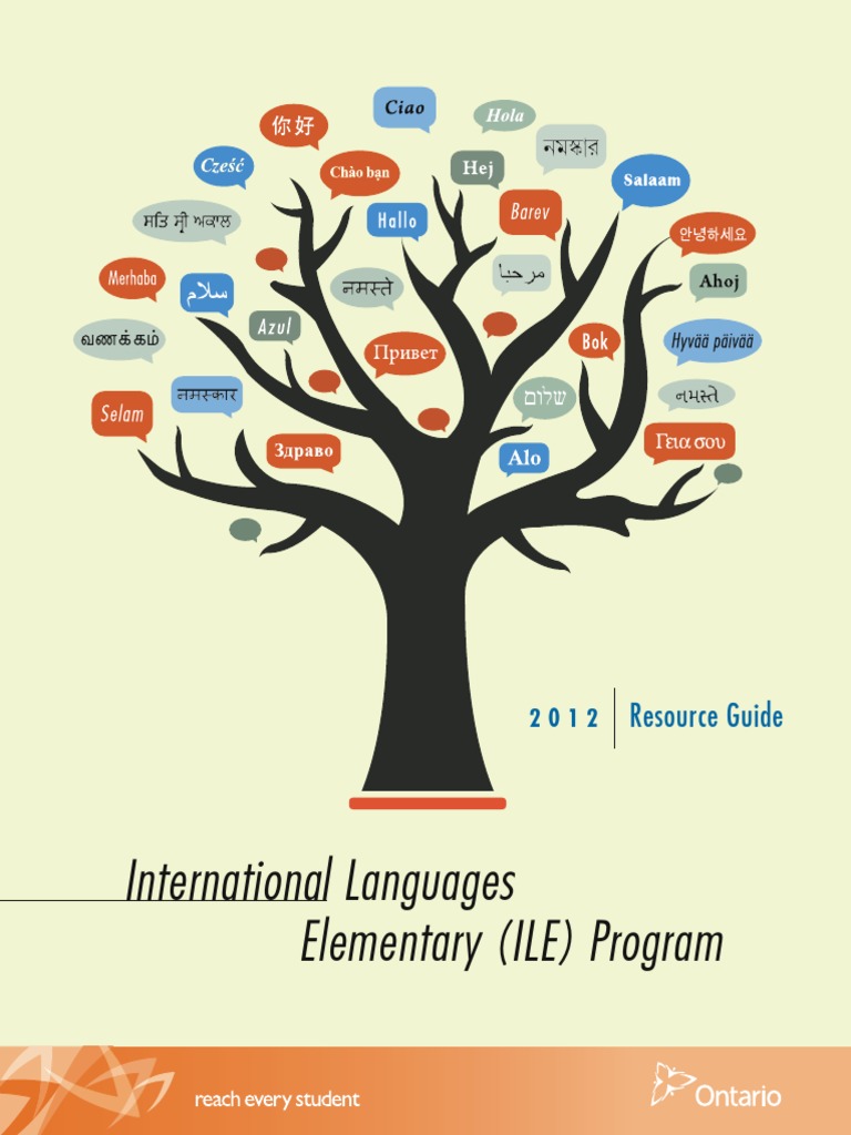 International Languages Elementary (ILE) Program: Resource Guide | PDF ...