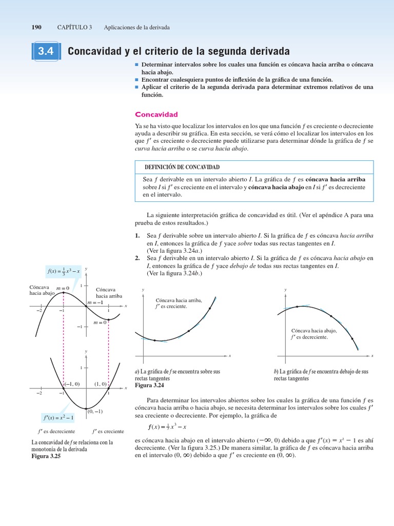 Concavidad y criterio de la segunda derivada | Derivado | Función continua