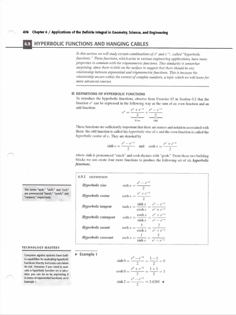 Hyperbolic Functions | Download Free PDF | Differential Geometry | Manifold