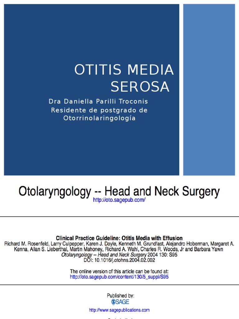 Otitis Media Serosa | PDF
