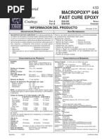 MACROPOXY 646 Fast Cure Epoxy Español | PDF | Pintar | Hormigón