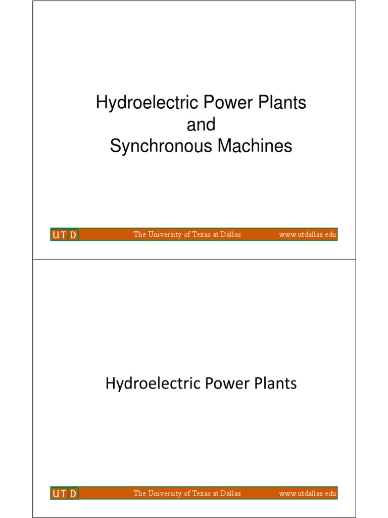 2 - Hydro Power and Synchronous Machines | PDF | Hydroelectricity ...