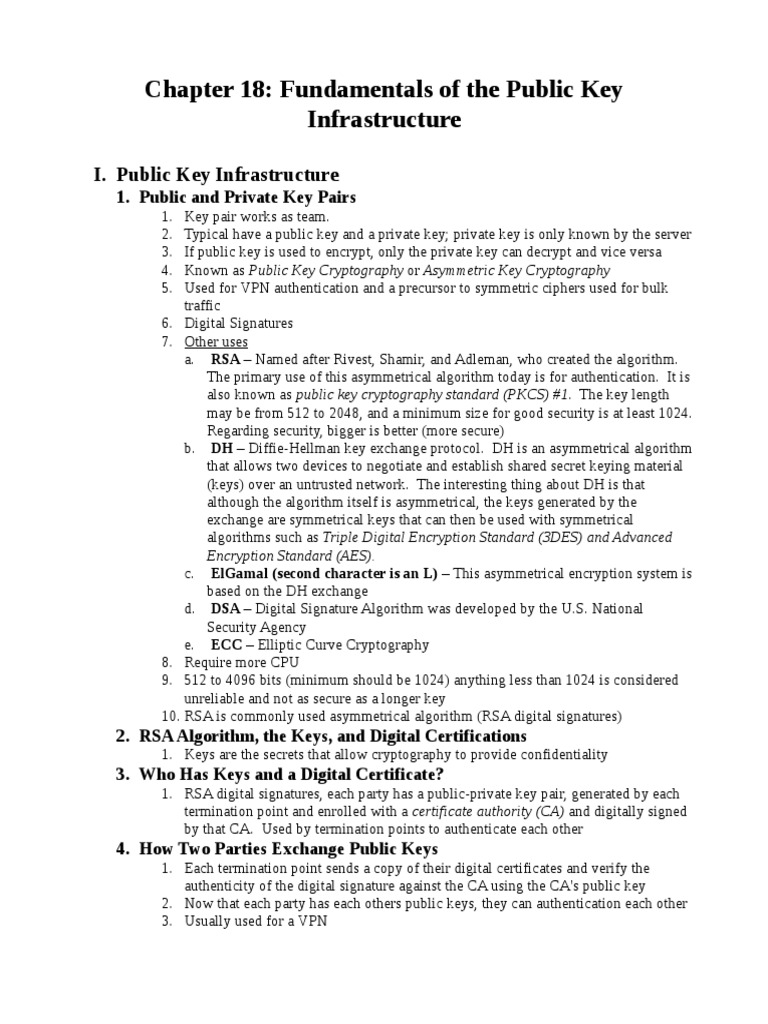 Chapter 18: Fundamentals of The Public Key Infrastructure | Download ... Chapter 18: Fundamentals of The Public Key Infrastructure | Download ...