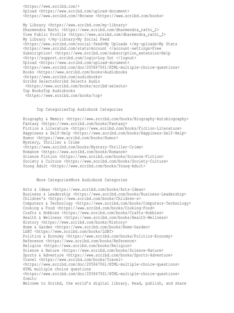 Objective Questions On Core Java Language Scribd Java Programming