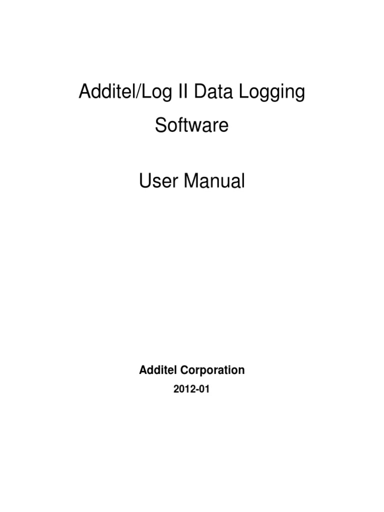 Additel Log II Manual - en-US | PDF | Comma Separated Values | Microsoft Excel