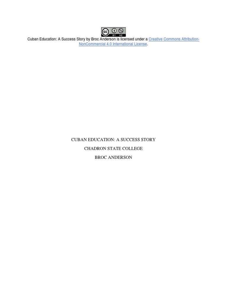 Success of Cuba's Education System | PDF | Cuba | Fulgencio Batista