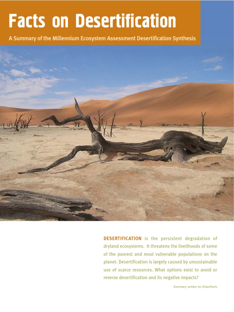 Facts On Desertification | PDF | Sustainability | Biodiversity