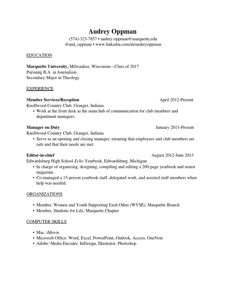 Oppman Resume 2 | PDF