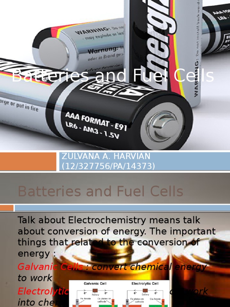 Batteries and Fuel Cells | PDF | Battery (Electricity) | Catalysis