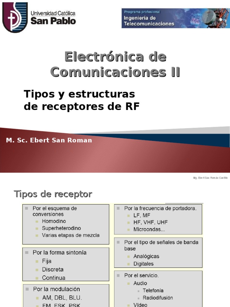 E.C. II Parte 6 Receptores de RF | PDF | Modulación de frecuencia ...