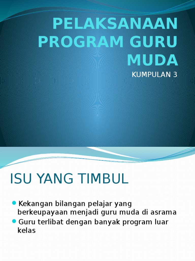 Pelaksanaan Program Guru Muda | PDF
