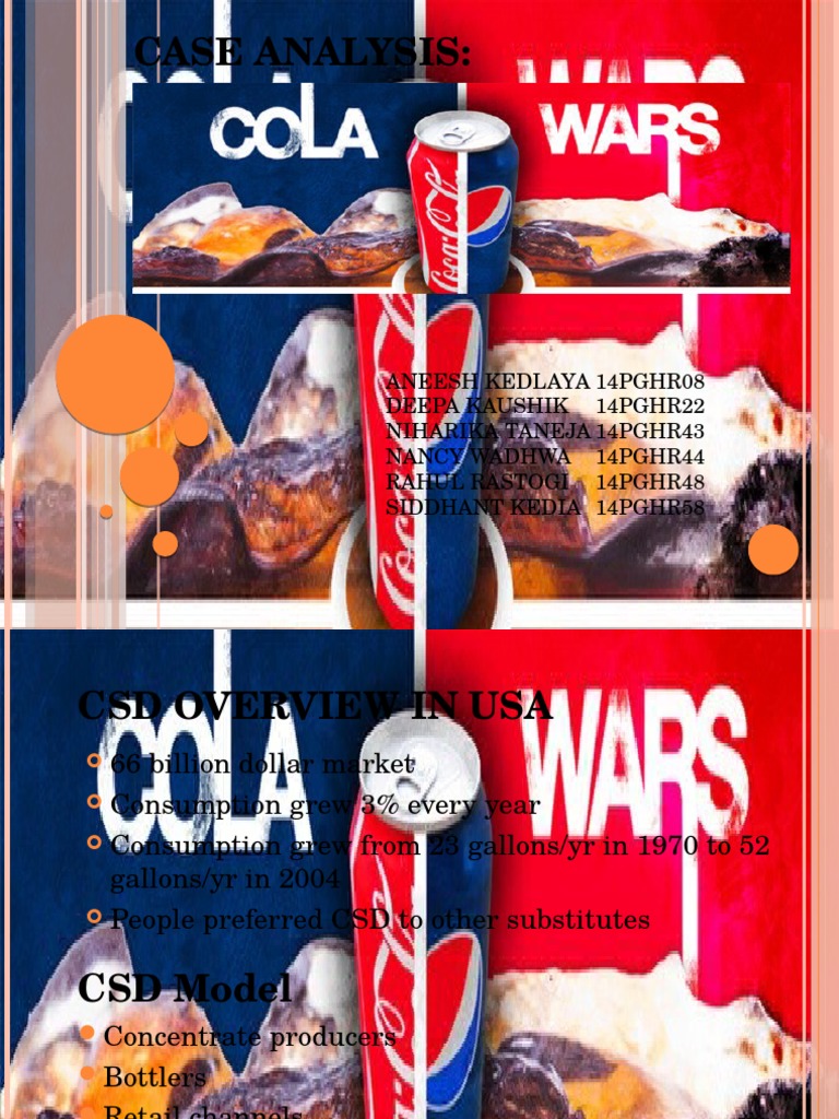 Cola Wars Case | PDF | Coca Cola | Pepsi