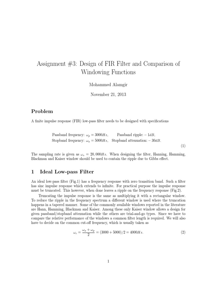 Design of Analog Filters | Download Free PDF | Telecommunications ...
