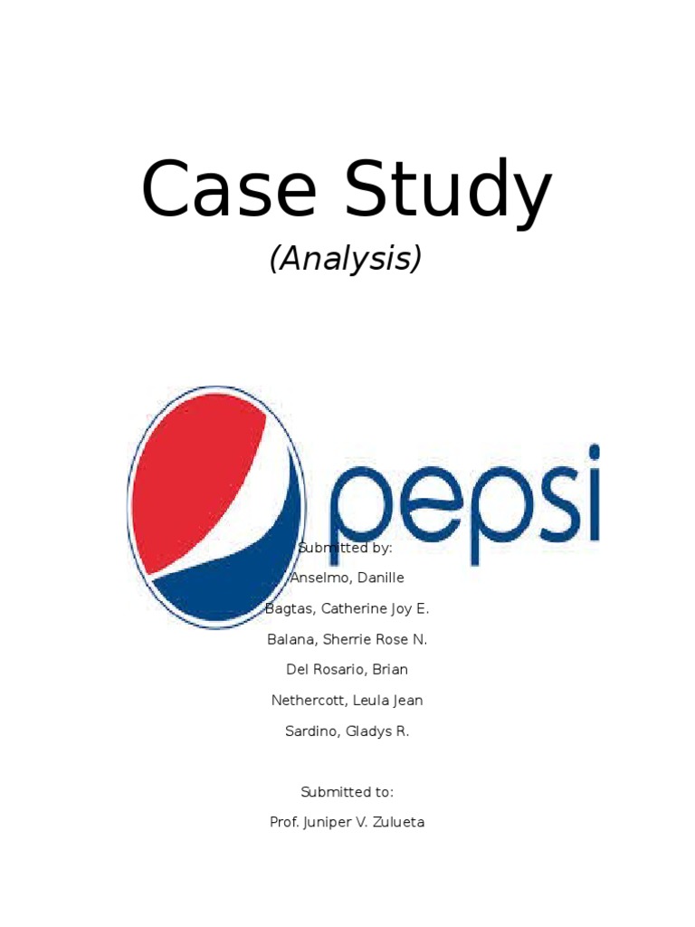 Pepsi Case Study | PDF