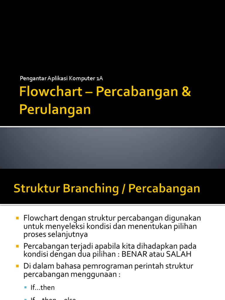 Dasar Flowchart & Pemrograman | PDF